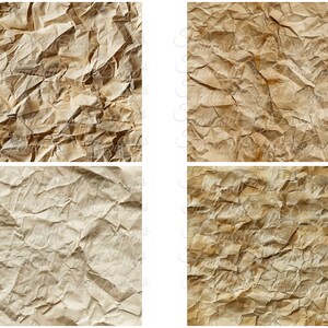 Old Wrinkled Paper Digital Paper Texture 20 Pack Seamless Different ...