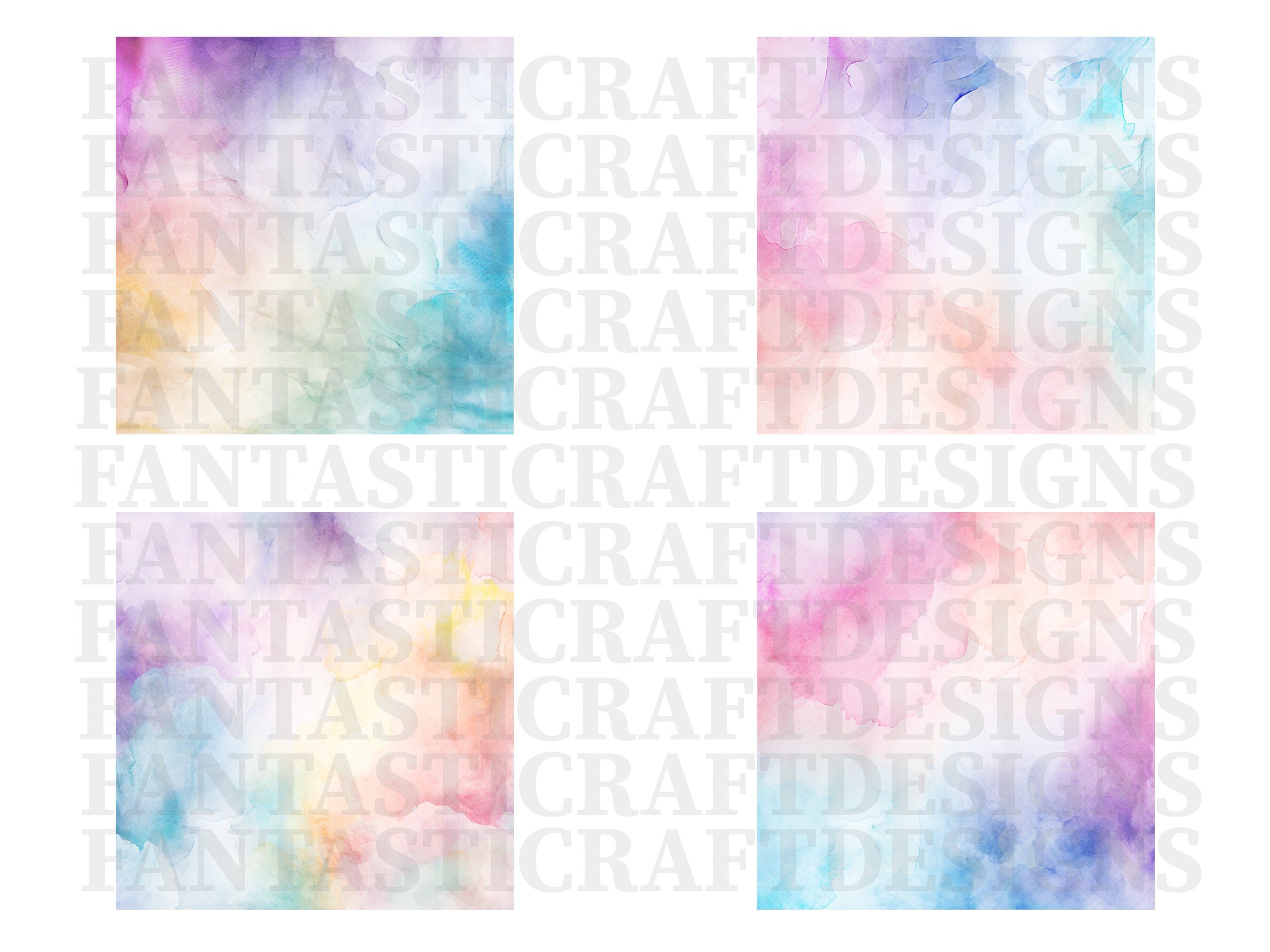 14 Watercolor Digital Paper Pastel Gradients Ombre Soft Backgrounds ...