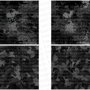 Camouflage Digital Paper Military 36 Pack Seamless Different Patterns ...