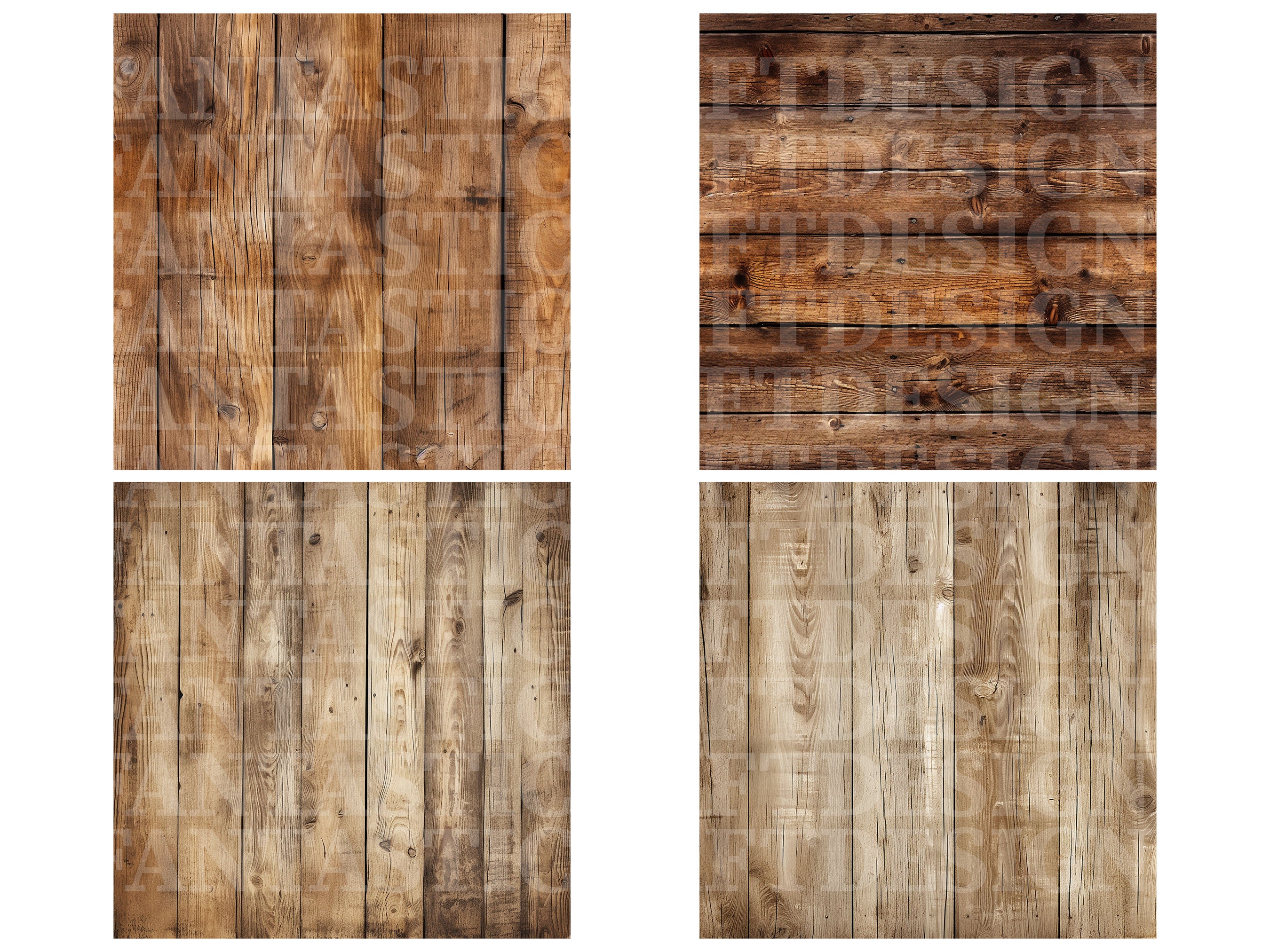 26 Wood Grain Planks Digital Paper Pack Seamless Patterns Backgrounds ...
