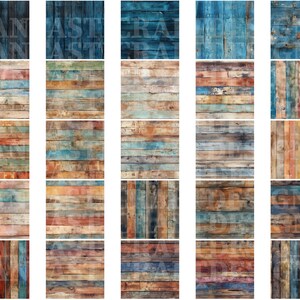 150+ Wood Planks Wood Grain Digital Paper Pack Seamless Patterns ...