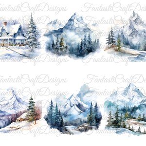 48 Winter Clipart Pack Christmas Snow Clipart PNG Digital Download 300 ...