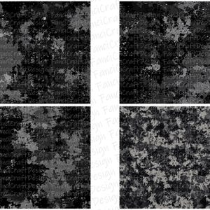 Camouflage Digital Paper Military 36 Pack Seamless Different Patterns ...