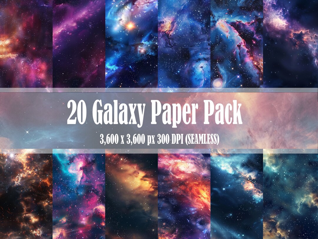 Nebula Outer Space Cloud Wallpaper Digital Paper Galaxy Commercial Use ...