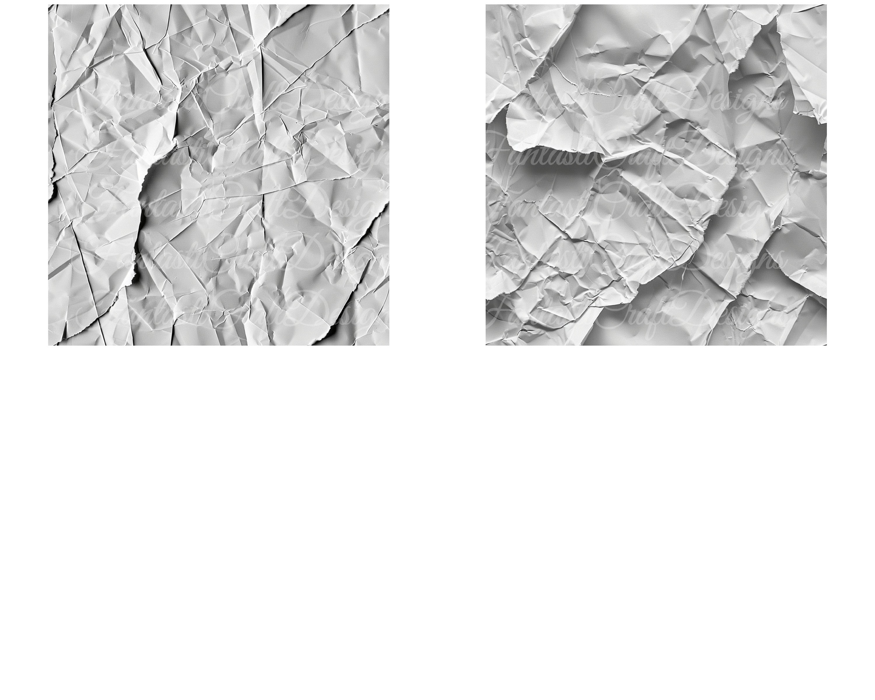 White Wrinkled Old Paper Digital Paper Texture 22 Pack Seamless ...