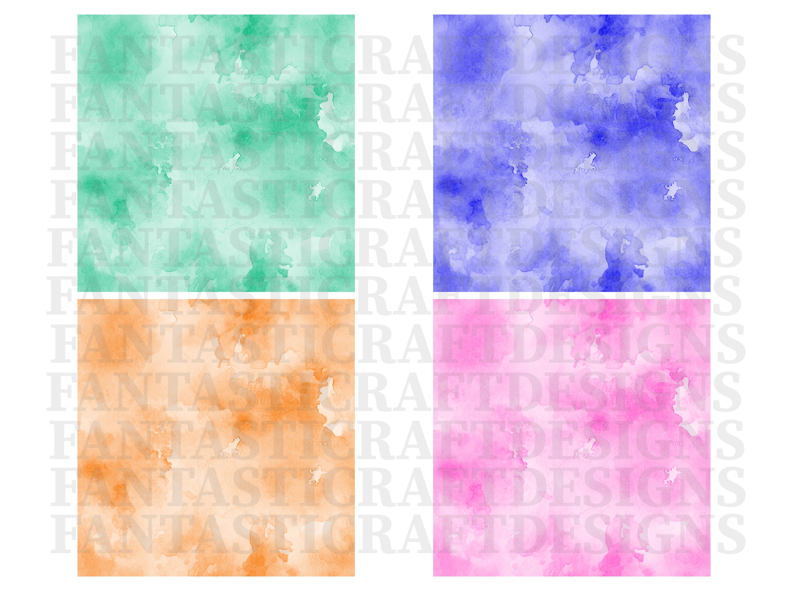 100 Watercolor Digital Paper Pack Commercial Use Seamless - Etsy