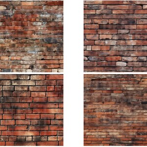 24 Brick Wall Digital Paper Texture Pack Seamless Different Patterns ...