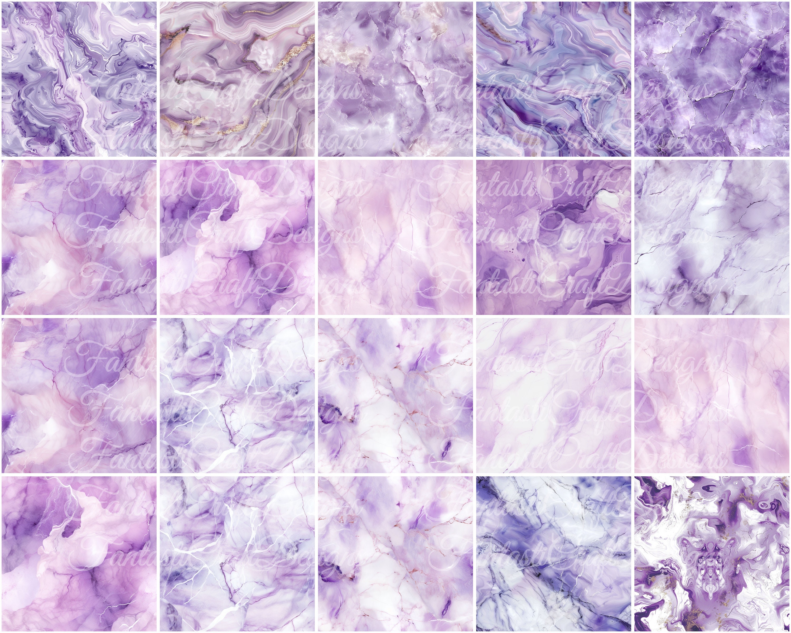 Pink and Purple Marble Digital Paper 80 Marble Seamless Patterns ...