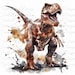 22 T-rex Dinosaur Watercolor Clipart Tyrannosaurus Rex Trex T Rex Pack ...
