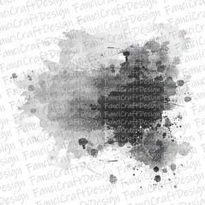 12 Gray Paint Splatter Splash Watercolor Clipart Gray Splash Pack PNG ...