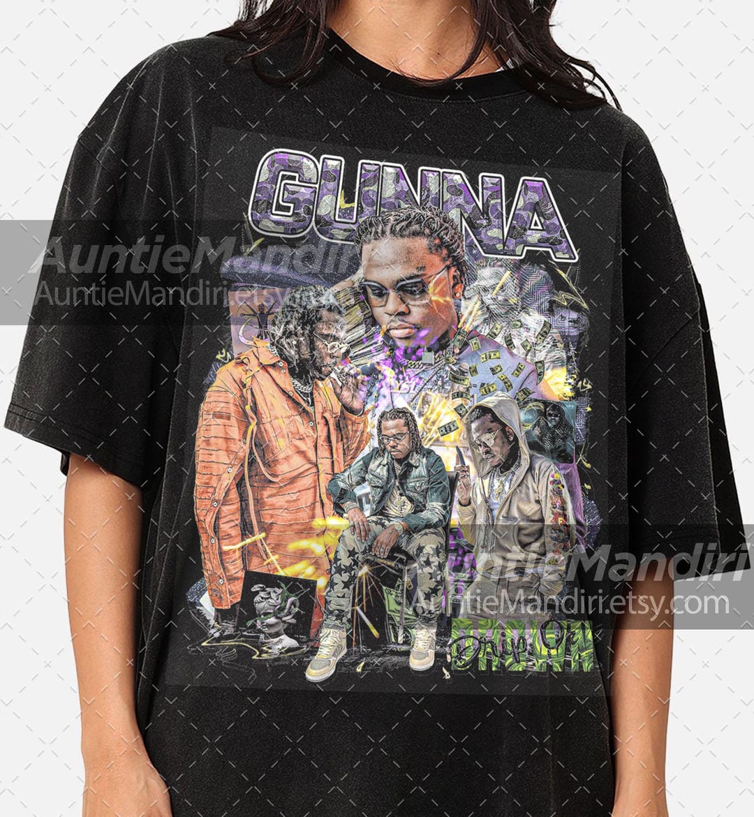 Gunna Drip or Drown Vintage T-shirt, Music Merch, Rap Tee, Hip Hop ...