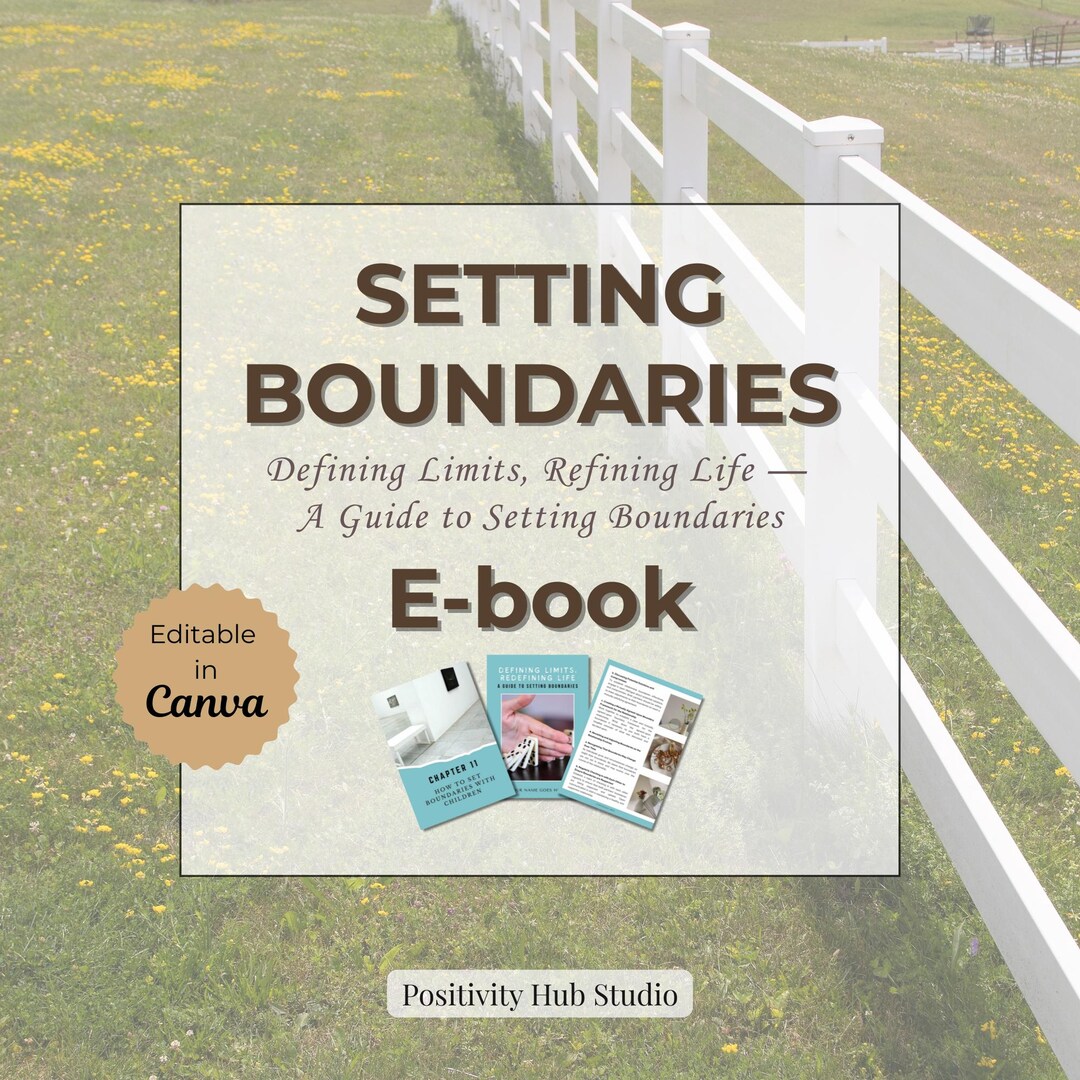 Setting Boundaries E-book | Guide to Healthy Limits, Self-care ...