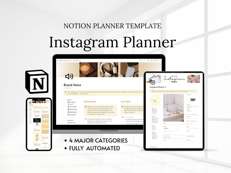 Notion Template Instagram Planner Social Media Content Planner ... Notion Template Instagram Planner Social Media Content Planner ...