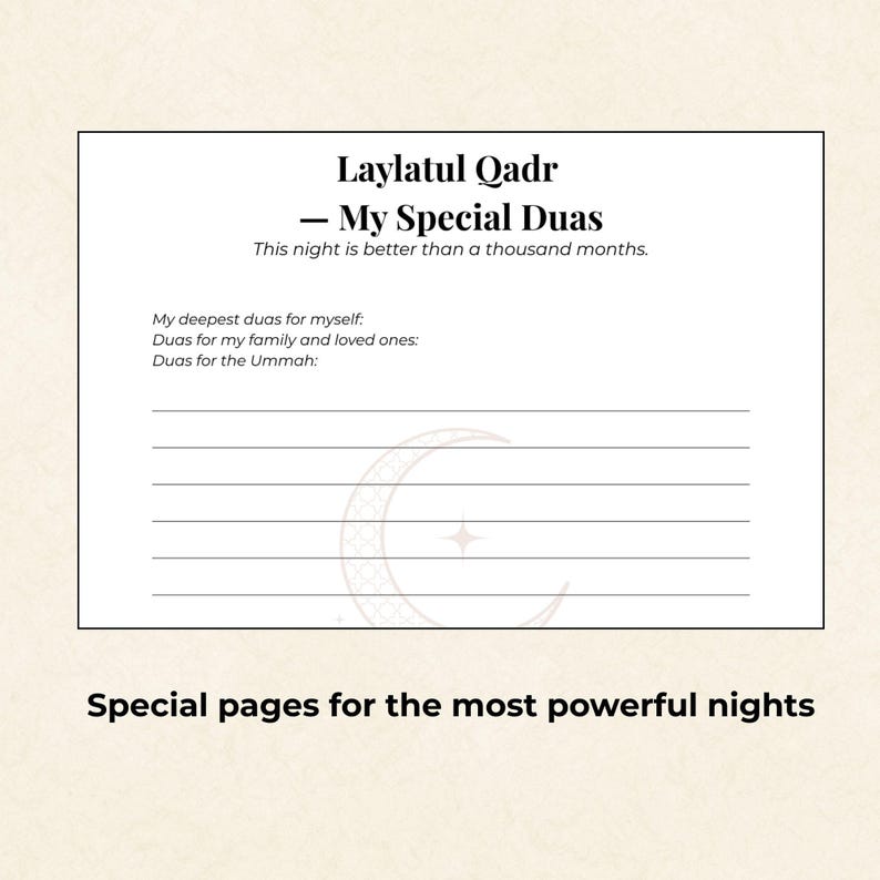 Ramadan Dua & Reflection Pages Printable | Islamic Journal | Daily Dua ...