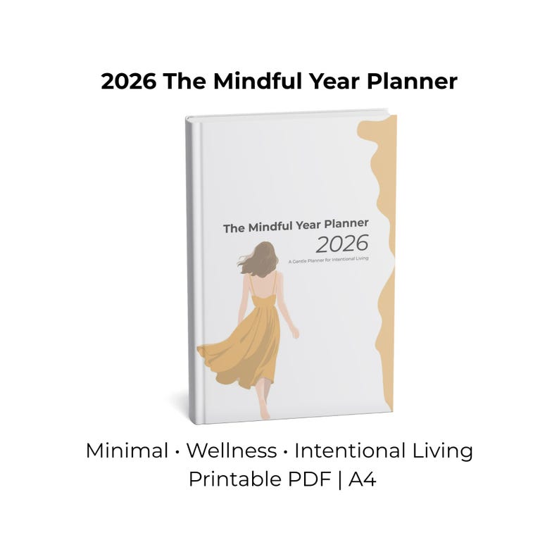 2026 Minimalist Planner Printable | Mindful Year Planner 2026 ...