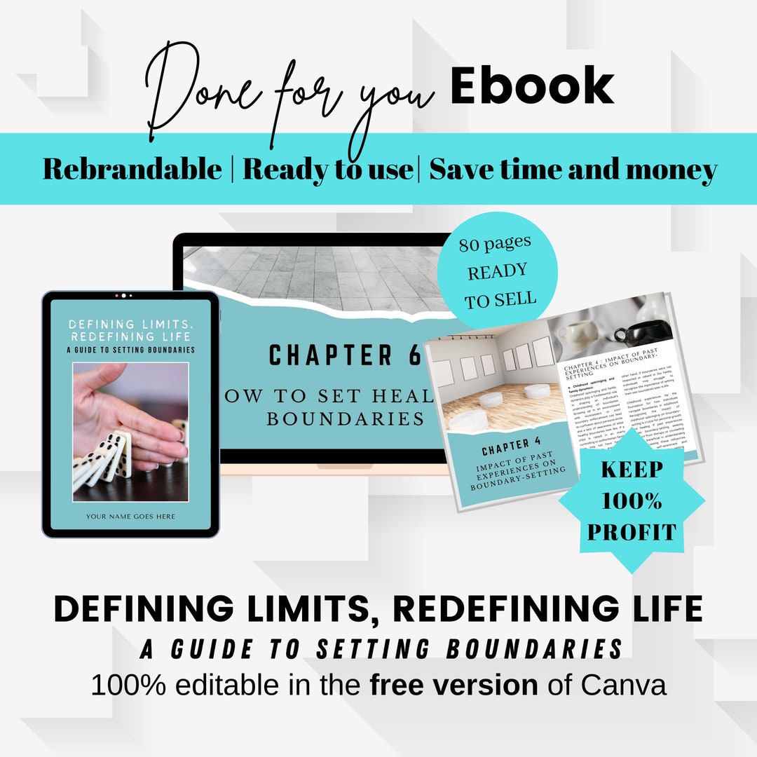 A Guide to Setting Boundaries | Done for You Ebook PLR Guide for ...