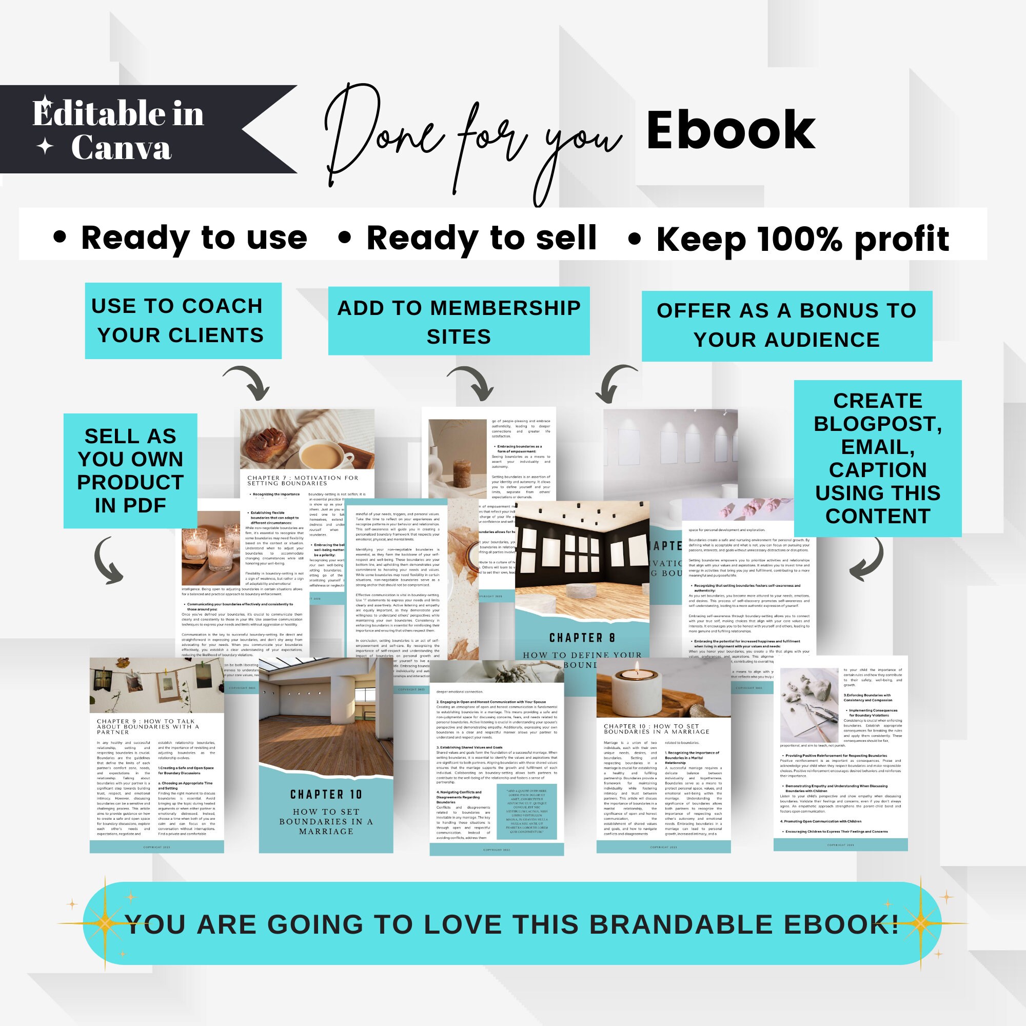 A Guide to Setting Boundaries Done for You Ebook PLR Guide - Etsy