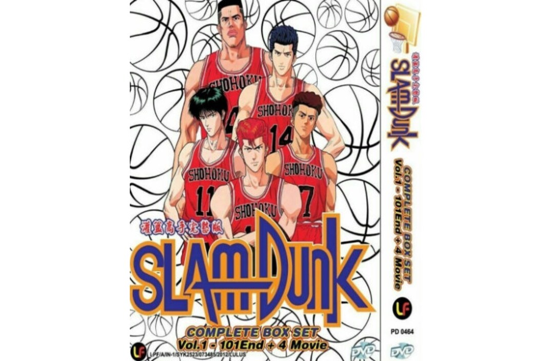 DVD Slam Dunk Complete Box Set Volume 1-101 END + 4 Movies English ...