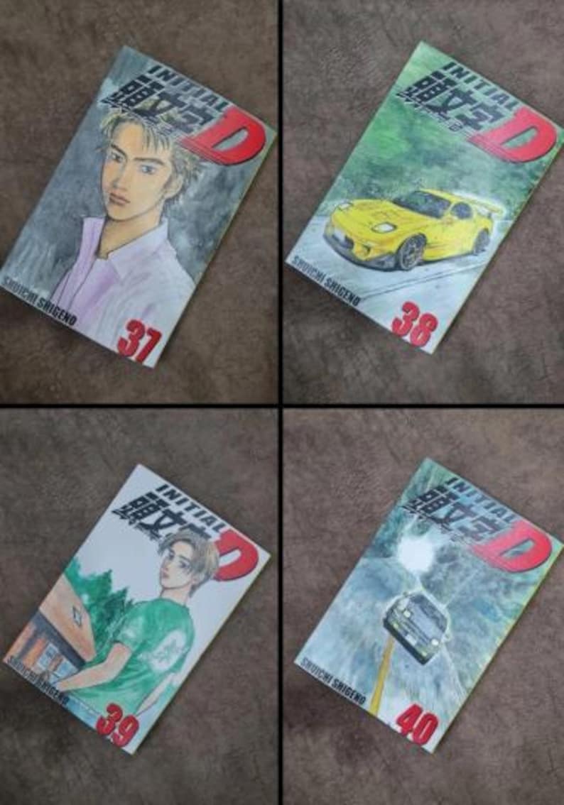 Initial (vol. 1-48) Manga Complete Set Full/loose English Version Comic ...