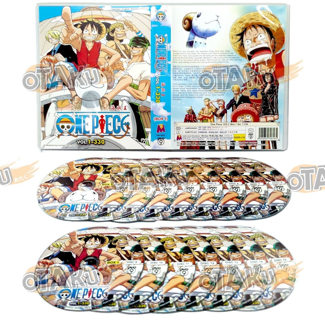 Anime DVD One Piece Box 1 vol.1-330 All Region English Dubbed - Etsy