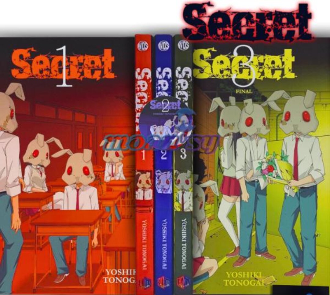 Secret Manga English Vol 1-3 Full Set Comic Books by Yoshiki Tonogai ...