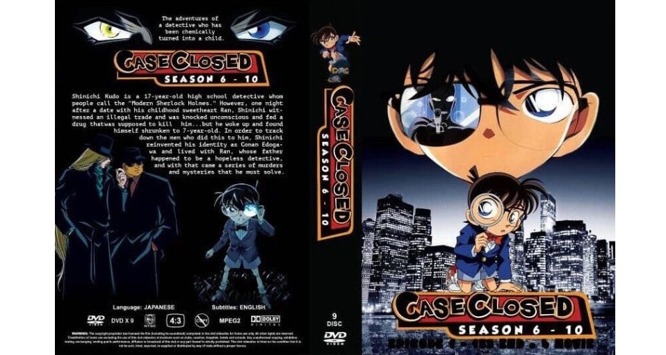 Case Closed Detective Conan season 1 25 24 Movie All Region DVD Expedite Shipping - Etsy