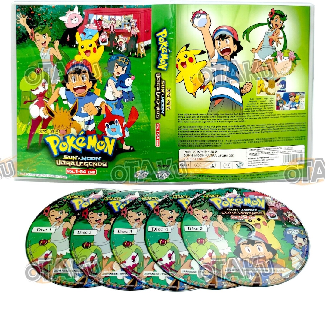 Anime DVD Pokemon Sun & Moon ultra Legends Vol.1-54 End English Dubbed ...