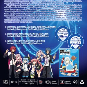 DVD That Time I Got Reincarnated as A Slime Season 1+2+diaries+ova+sp ...