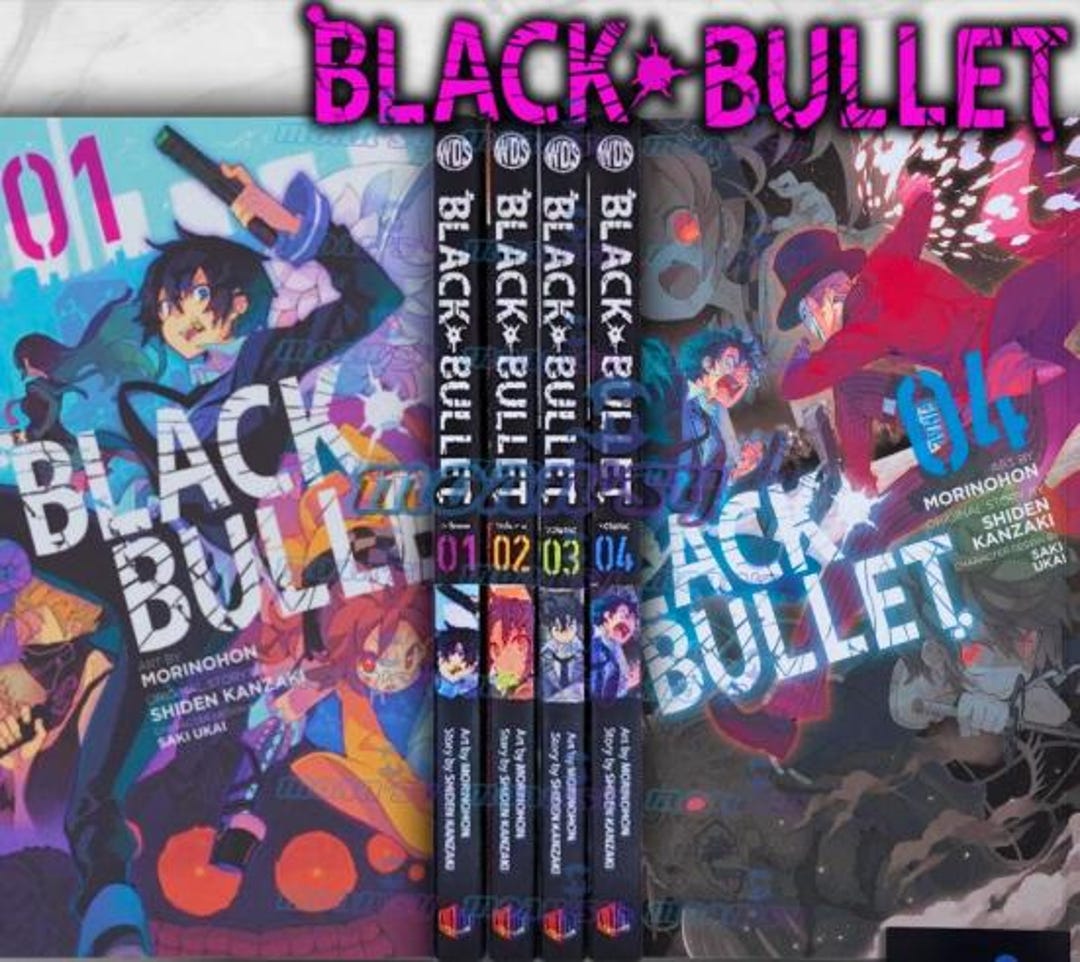 Black Bullet Manga English Vol 1-4 Full Set Comic New by Morinohon ...