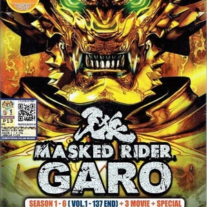 DVD Masked Rider Garo Season 1-6 Vol.1-137 End 3 Movie Special English ...