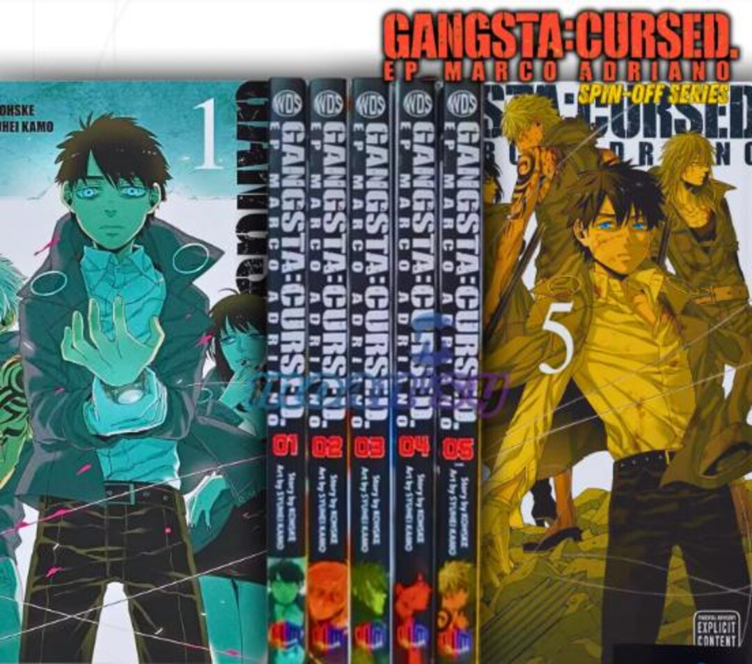 Gangsta: Cursed M. Adriano Manga English Vol 1-5 Full Set New by Kohske ...