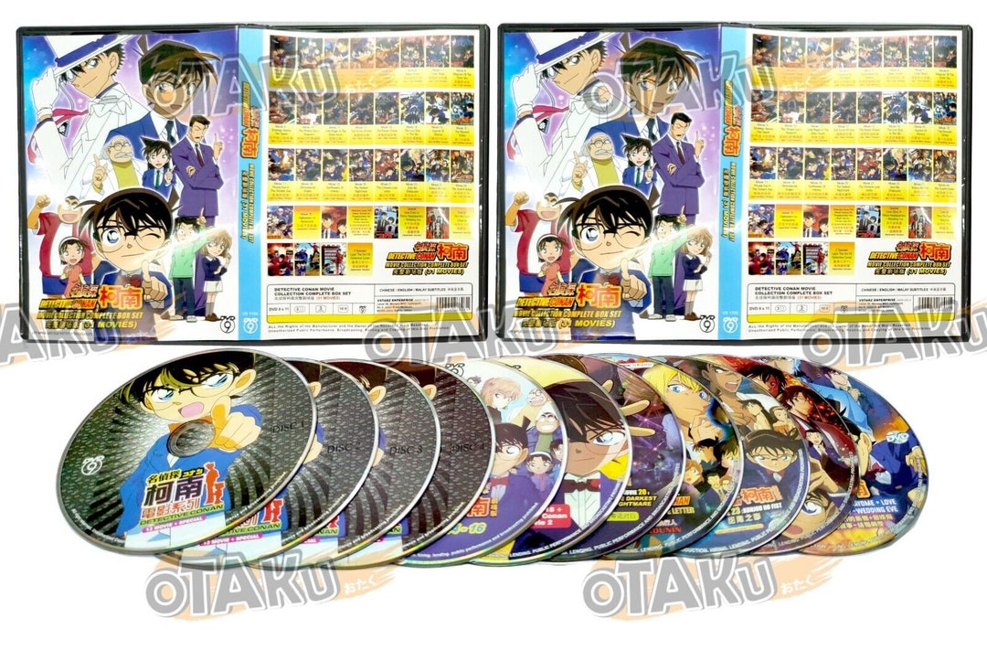 Detective Conan Movie Collection 31 in 1 Anime DVD Box Set English ...