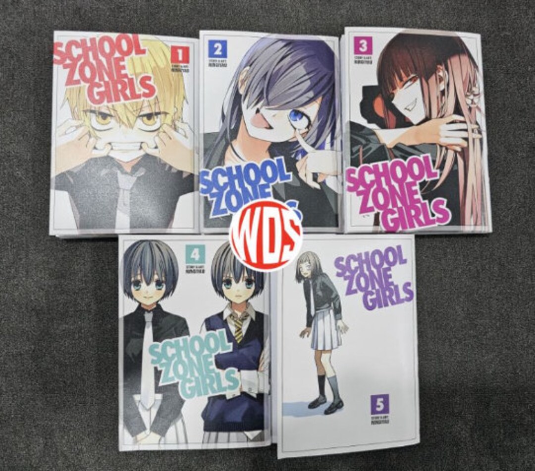 School Zone Girl Manga Volume 1-5 English Version Comic DHL Express - Etsy
