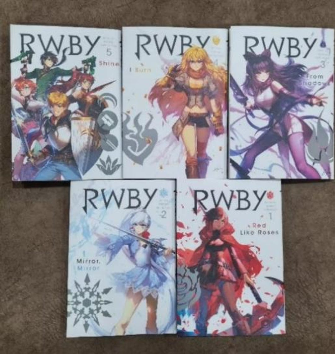 RWBY Official Manga Anthology Volume 1-5 (END) Complete Set English ...