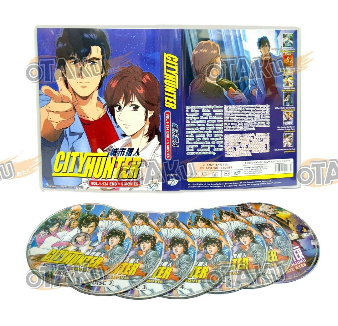 DVD Anime City Hunter Complete TV Series (1-134 End + 5 Movies) English ...