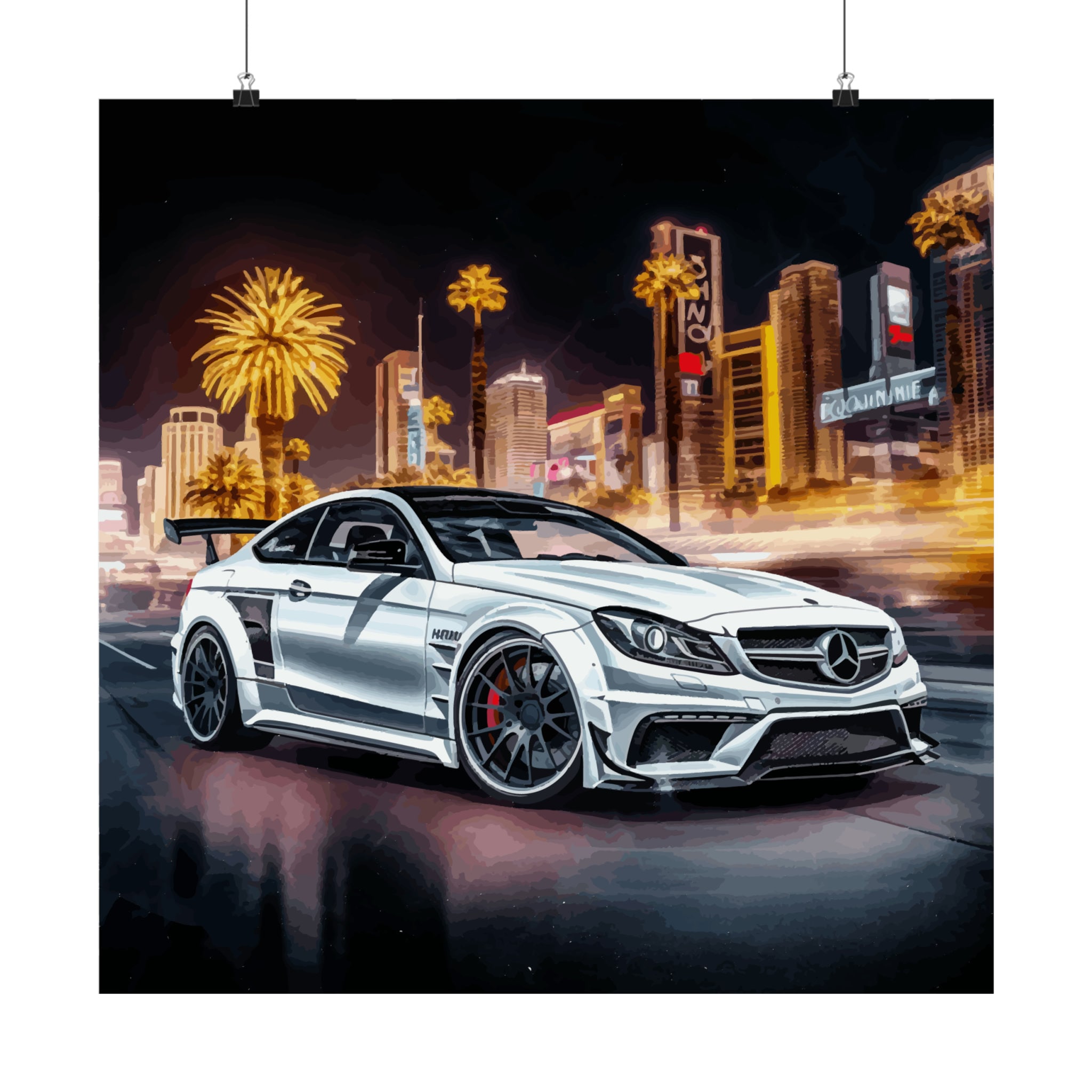 Mercedes Benz C63 AMG S Coupe Poster Wall Art - Etsy