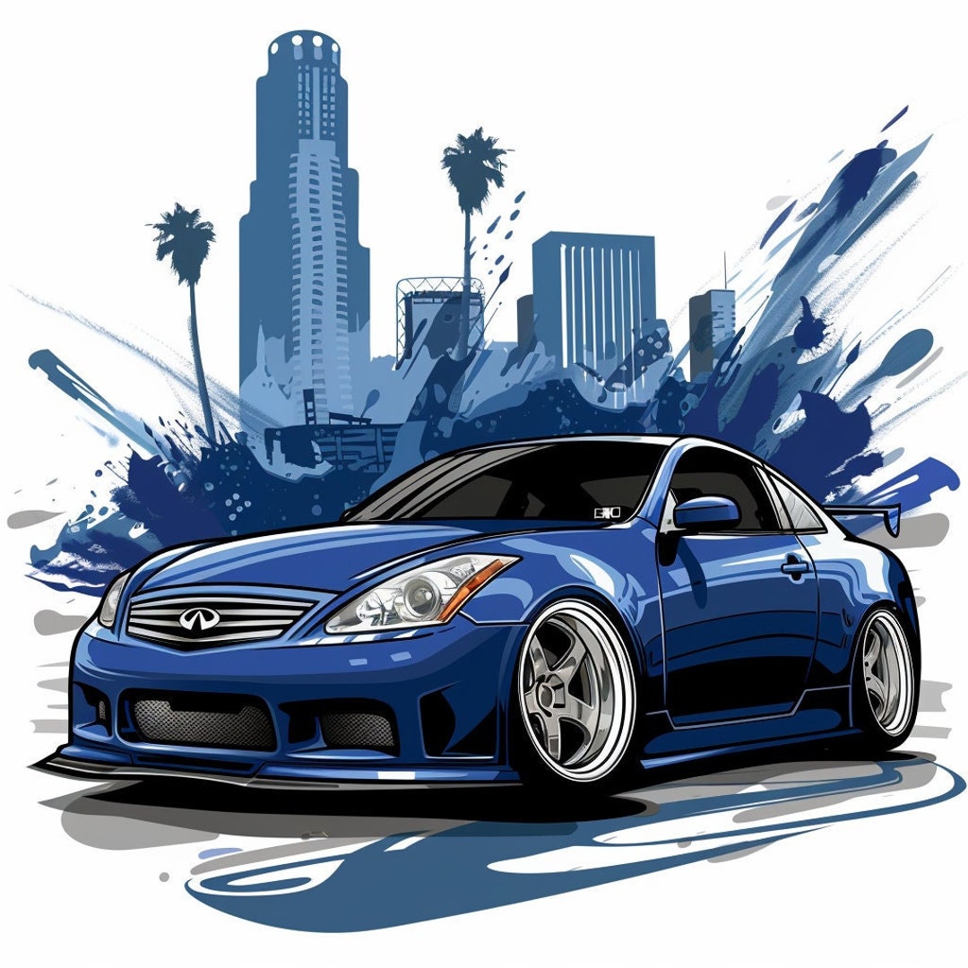 Infiniti G35 Drifter Luxury Sports Car Drift Stance Poster Art ...