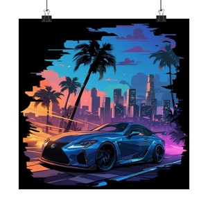Lexus IS 500 Luxury Sports Car Man Cave Dorm Room Poster Wall Art - Etsy