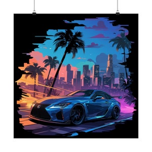 Lexus IS 500 Luxury Sports Car Man Cave Dorm Room Poster Wall Art - Etsy