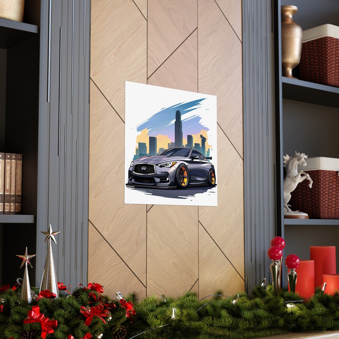 Infinity Q60 Drifter Luxury Sports Car Man Cave Dorm Room Poster Wall ...