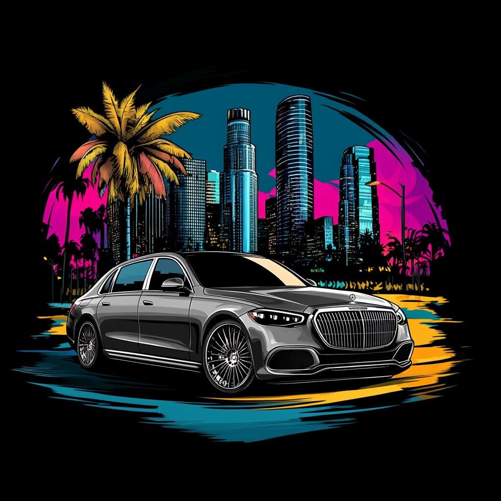 Mercedes Maybach Benz Luxury Car Sports Car Poster Art Background ...