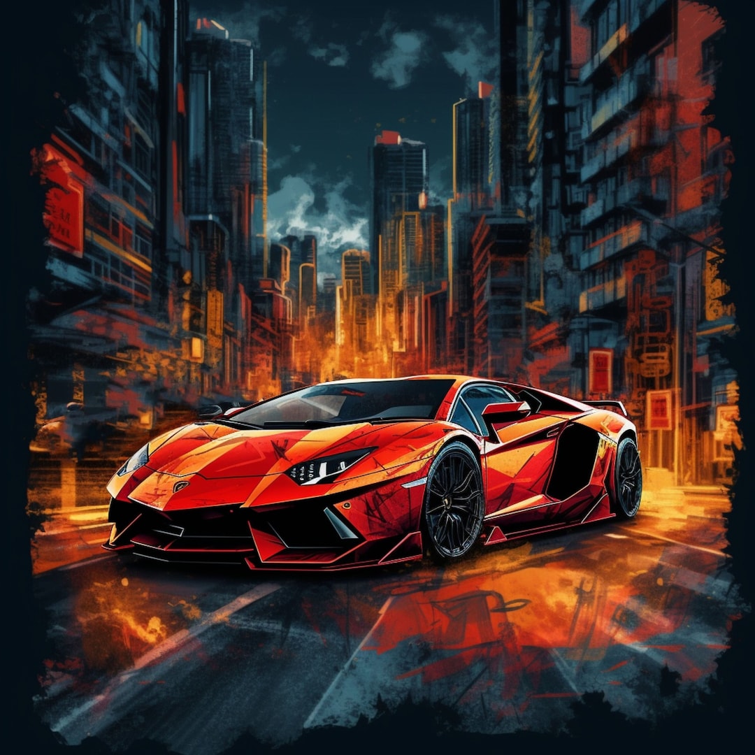 Lamborghini Aventador Lambo Exotic Sports Car Poster Wall Art ...