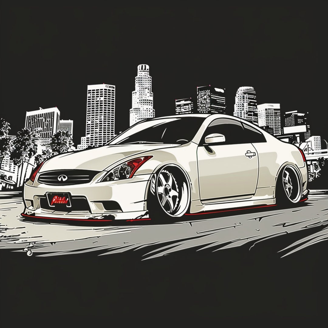 Infiniti G35 G37 Drifter Luxury Sports Car Drift Stance Poster Art ...