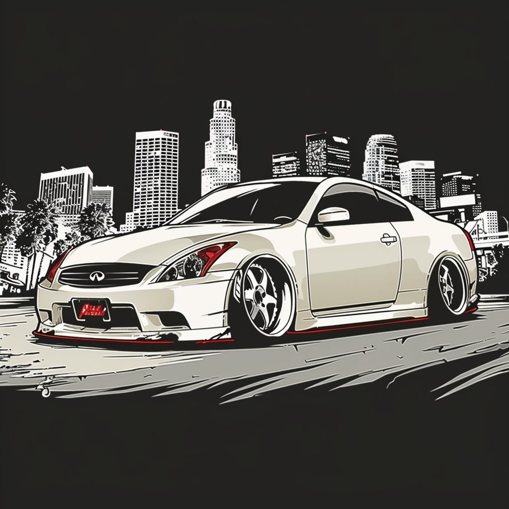 Infiniti G35 G37 Drifter Luxury Sports Car Drift Stance Poster Art ...