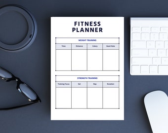 Workout Tracker Printable Daily Exercise Planner Weekly - Etsy