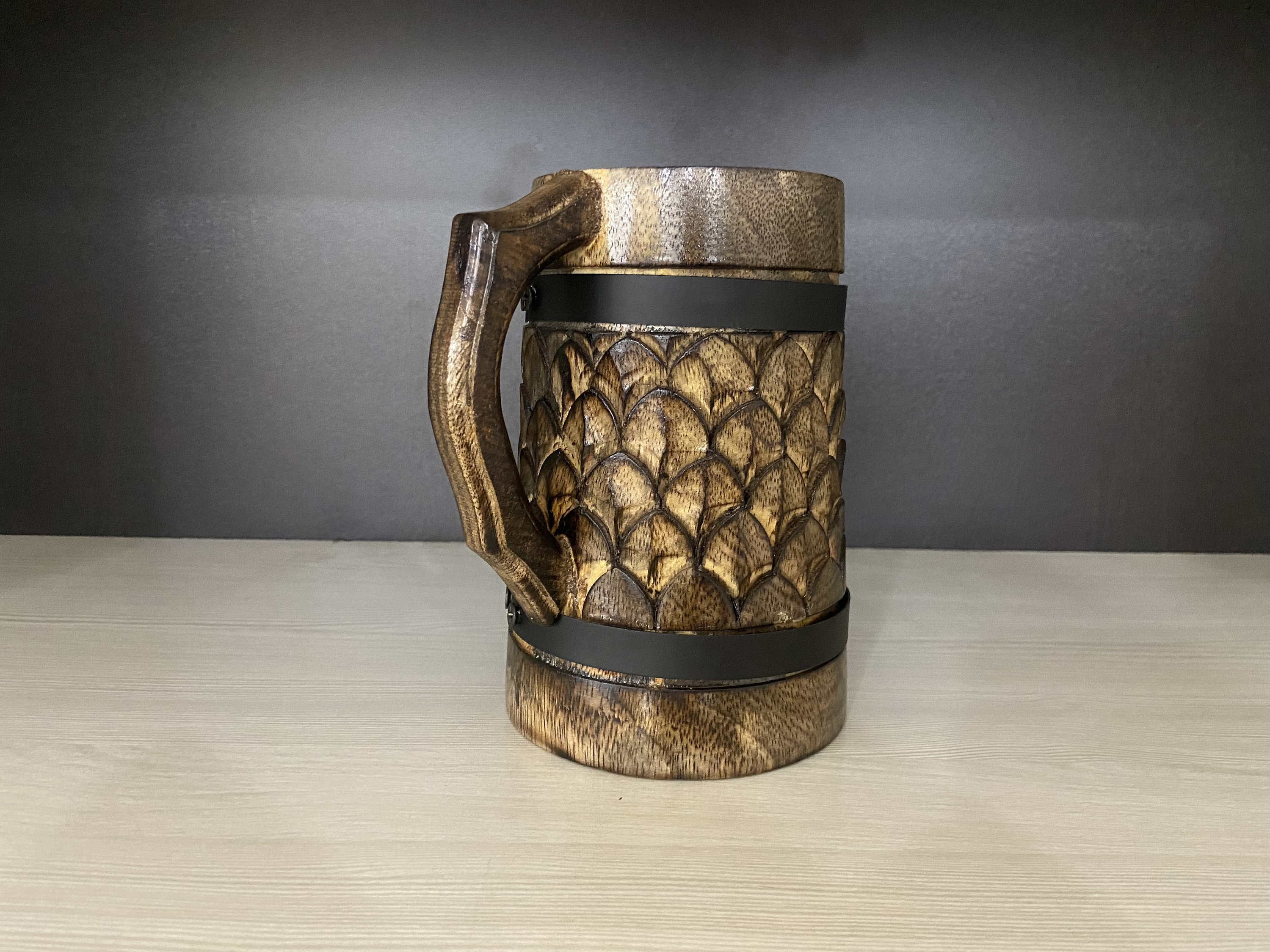 Drinking Tankard Wooden Mug Classical Handcrafted Beer Authentic ...