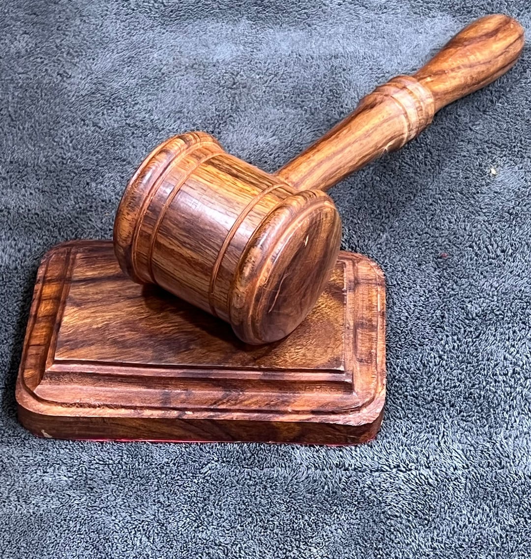 Justice Gavels Wooden Sound Block for Lawyers and Courtroom Judges Auction Handcrafted - Etsy