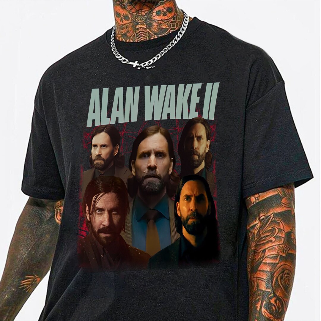 Alan Wake 2 Retro Bootleg Shirt Alan Wake Character Shirt - Etsy