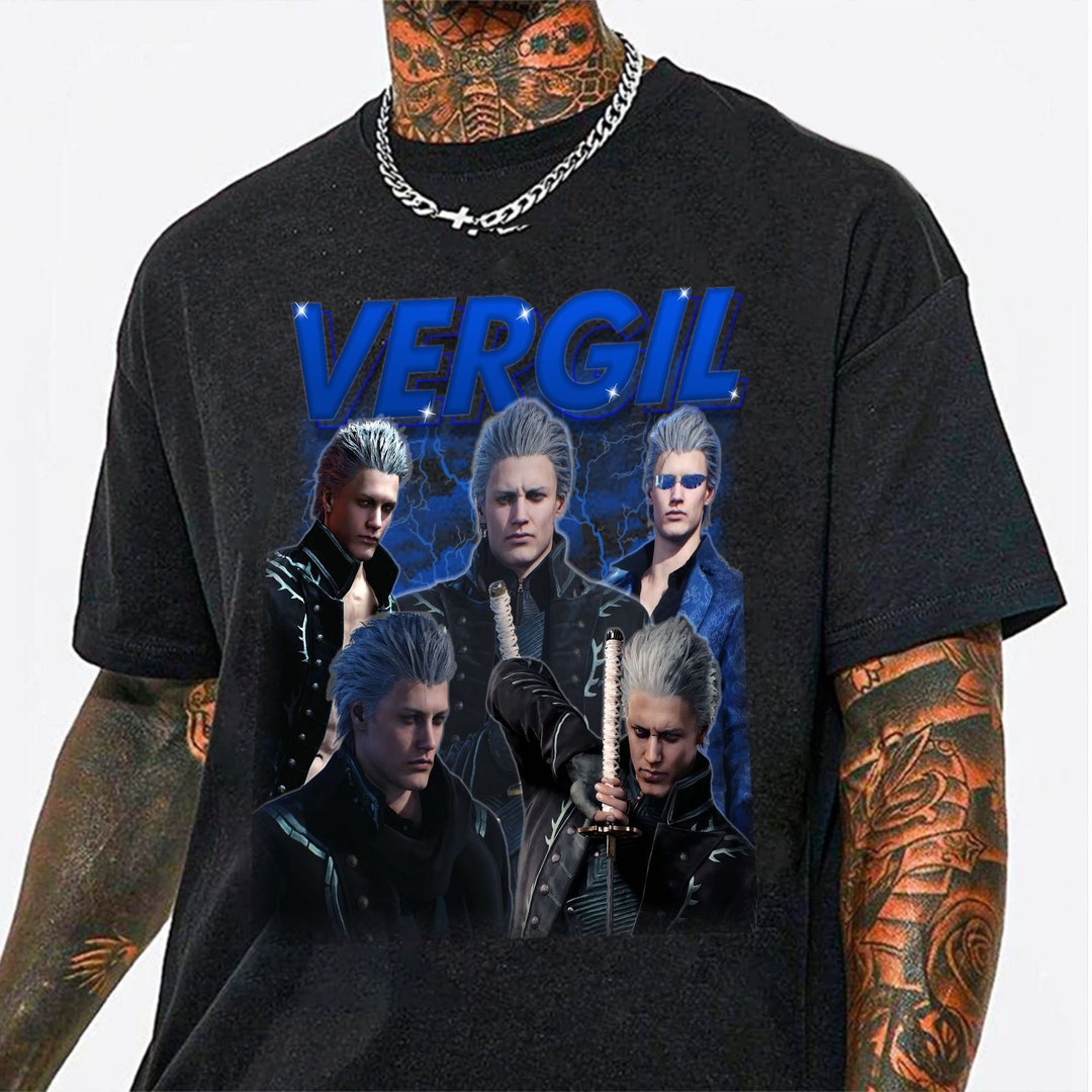 Vergil Devil May Cry Vintage Shirt Devil May Cry Game Shirt - Etsy