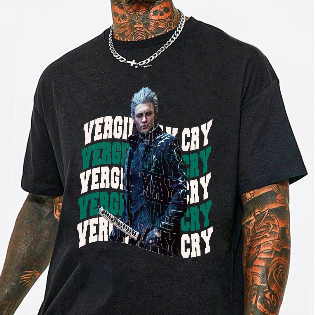 Vergil May Cry Shirt Vergil Dmc Vintage Shirt Video Game Tee - Etsy